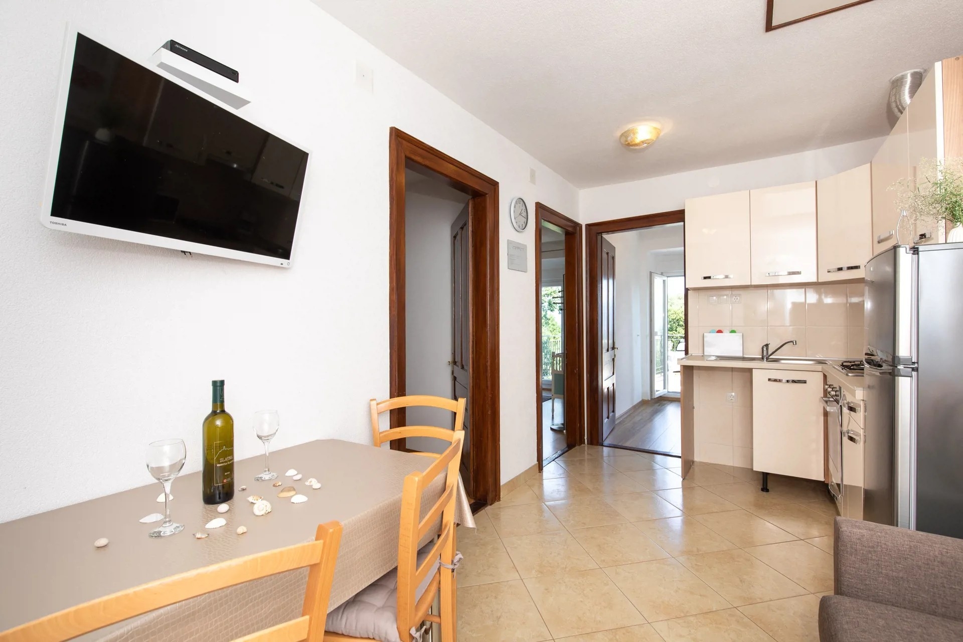 Dvosobni apartman s terasom i pogledom na more Risika, Krk (A-21696-a ...